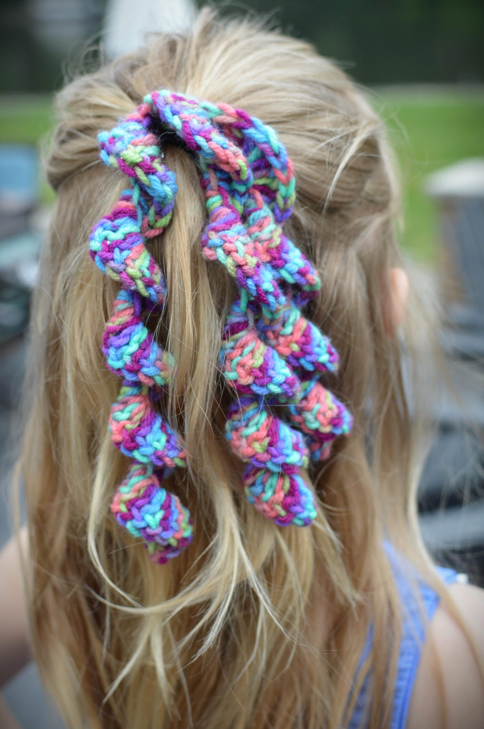Crochet Curl Hair Tie - Etsy