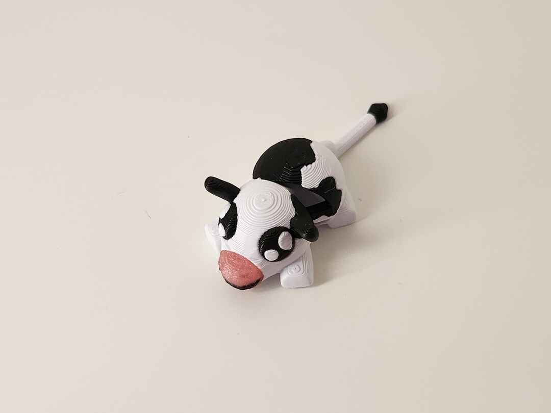 Cute Cow Flexi Fidget | Articulated 3D Printed Cow | Adorable Desk Toy ...