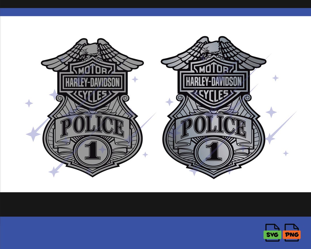 Harley.police Badge SVG PNG Files - Etsy