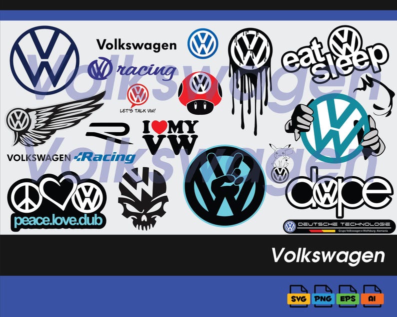VOLKSWAGEN SVG PNG Files - Etsy