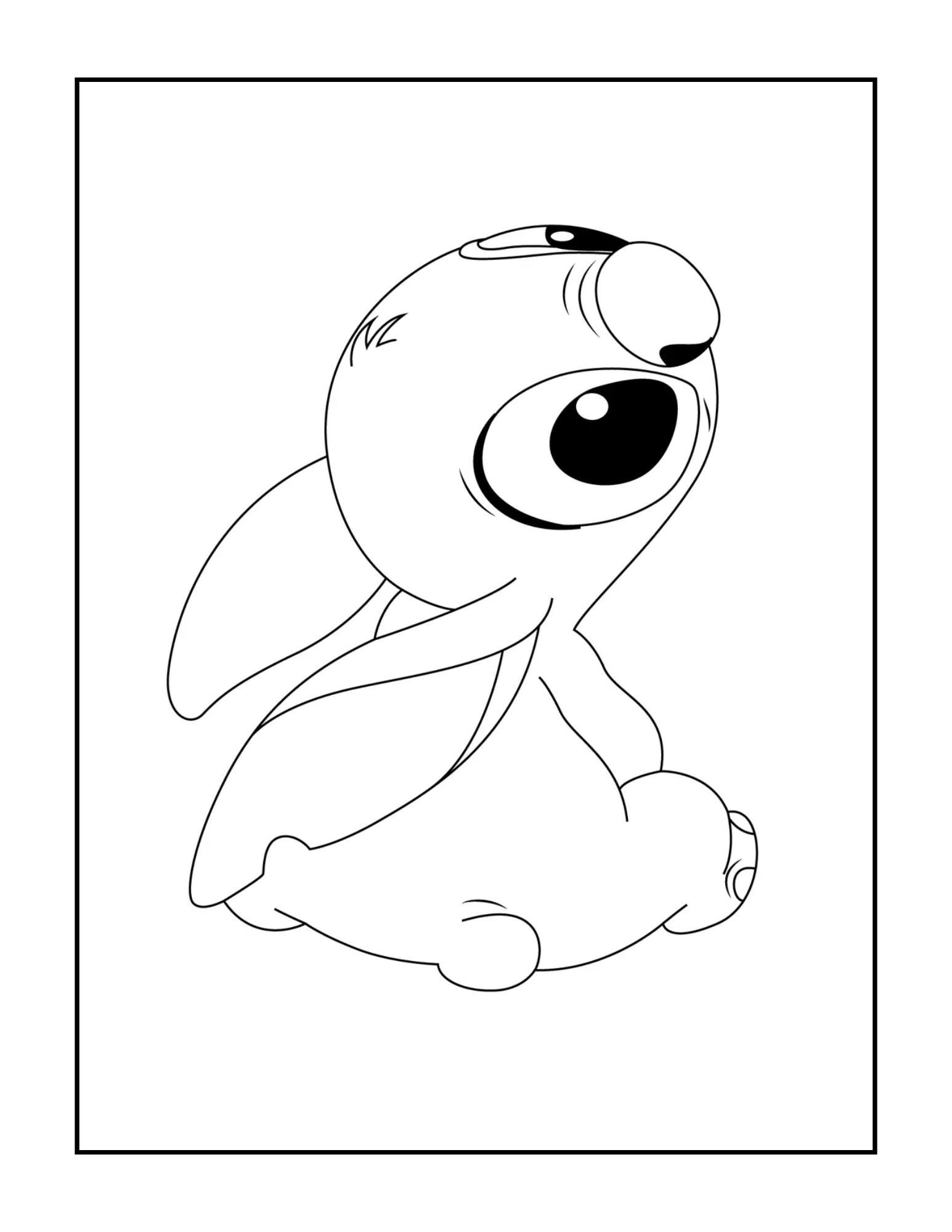 Cute Stitch Coloring Pages, Coloring Books, Kids Pages, Digital ...