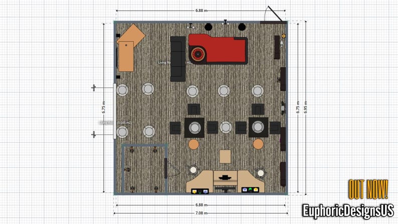 Music Studio Floor Plan Idea - Etsy