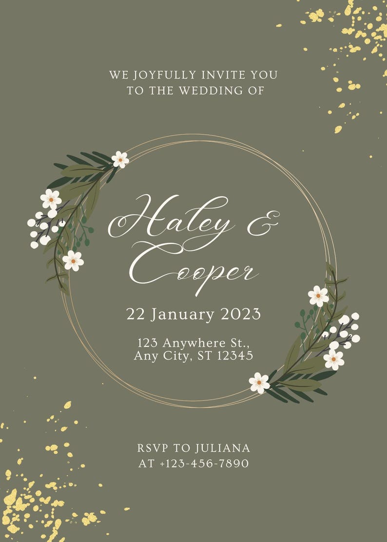 Wedding Invitation - Etsy