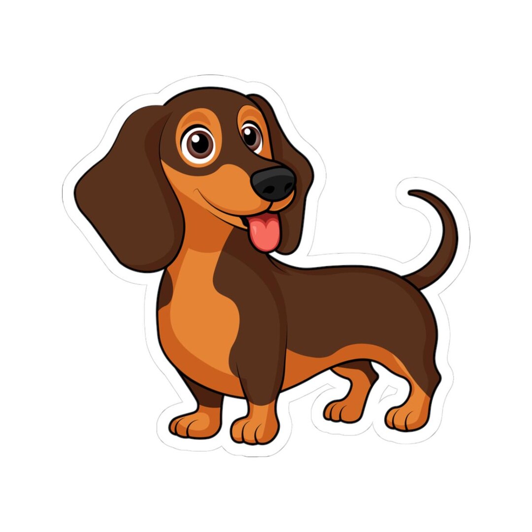 Dachshund Kiss-cut Stickers | Cute Dog Decor, Laptop Stickers, Pet ...
