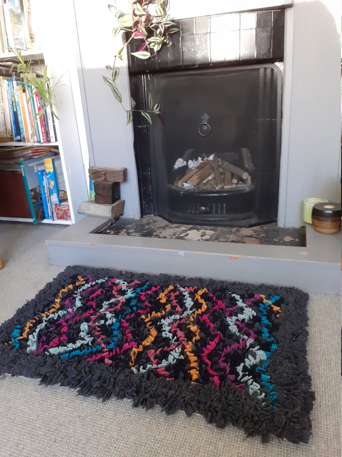 Colourful Proddy Rag Rug, Wool Rug, Handmade Original Rug. - Etsy