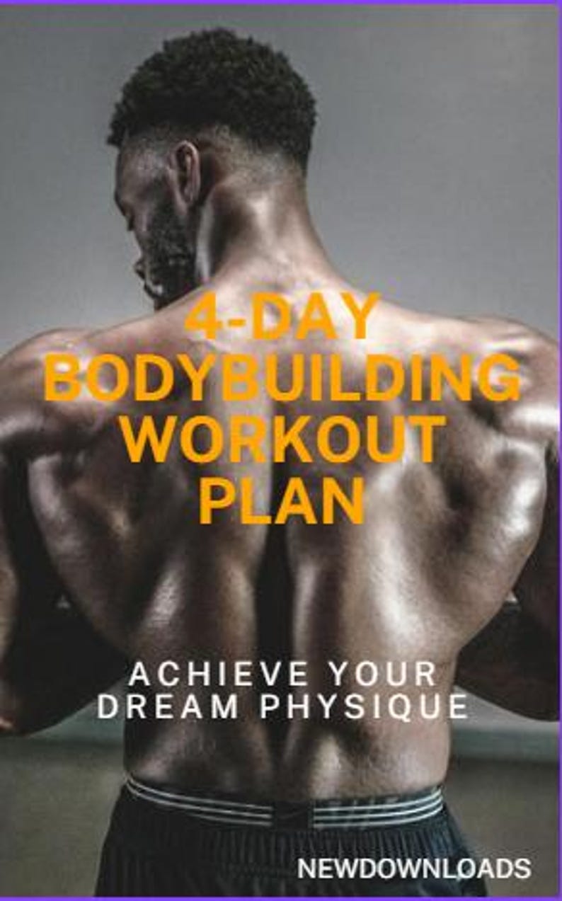 4-day Bodybuilding Program – Instant Download PDF for Strength & Muscle ...