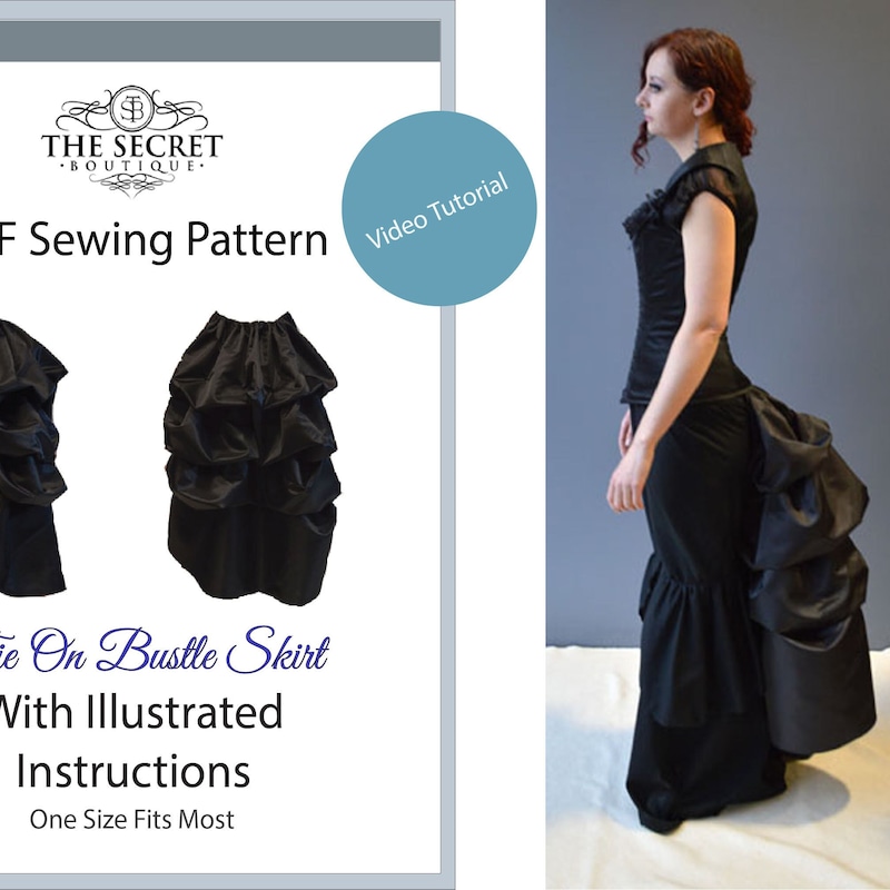 Bustle Skirt Pattern - Etsy
