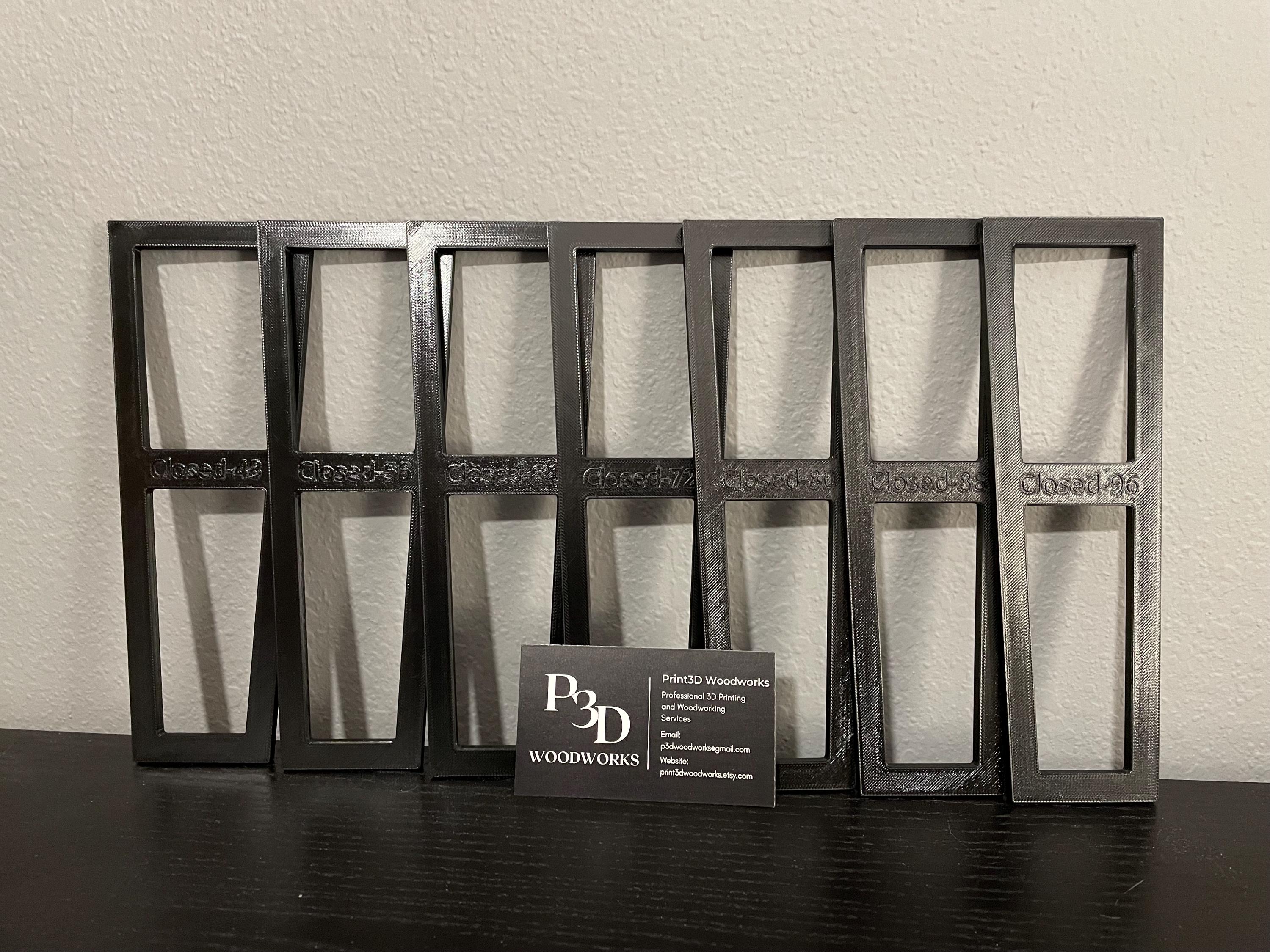 Large Segmented Wedge Template Jig Set / Open and Closed Segment Wedges ...