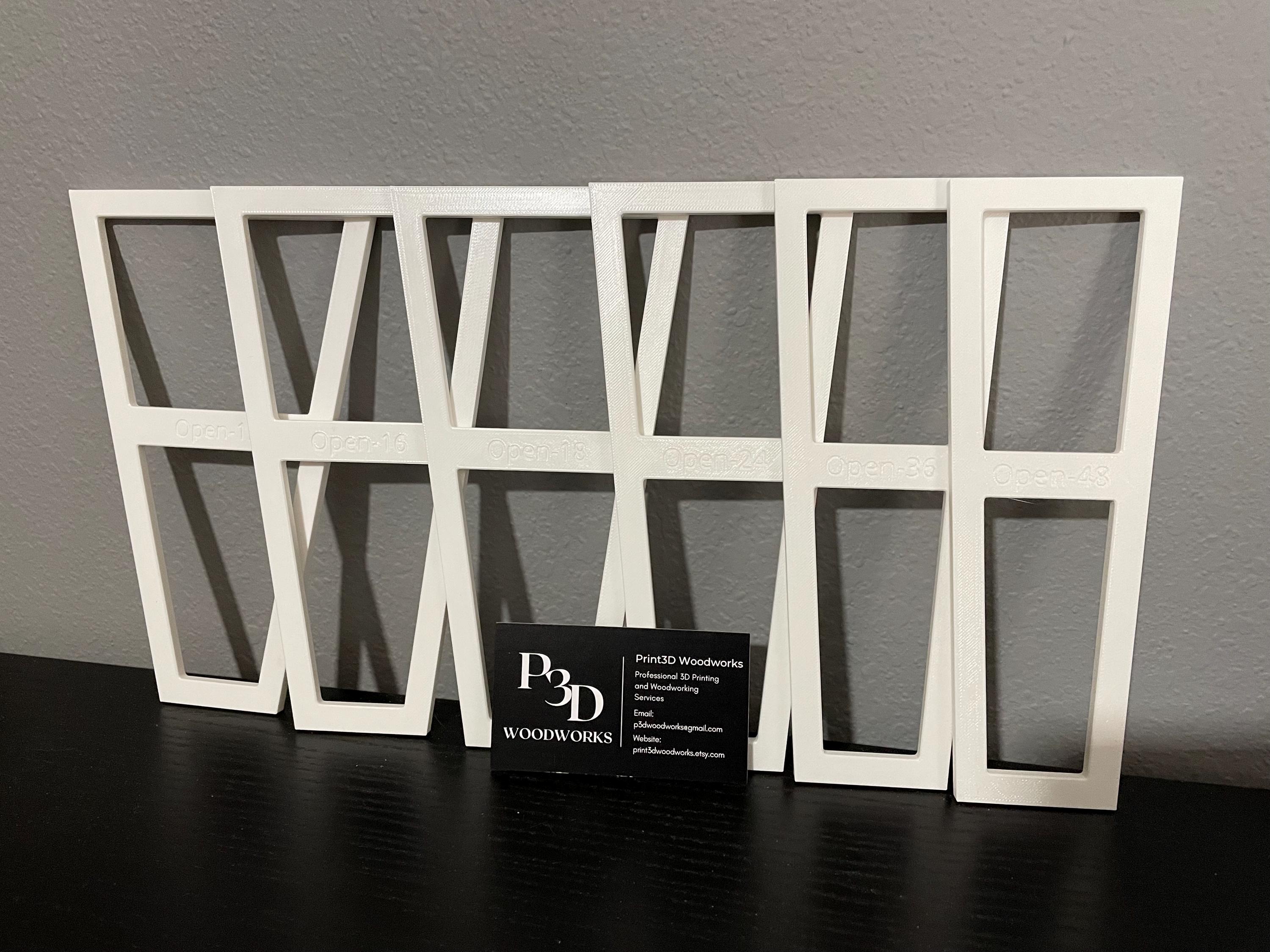 Large Segmented Wedge Template Jig Set / Open and Closed Segment Wedges ...