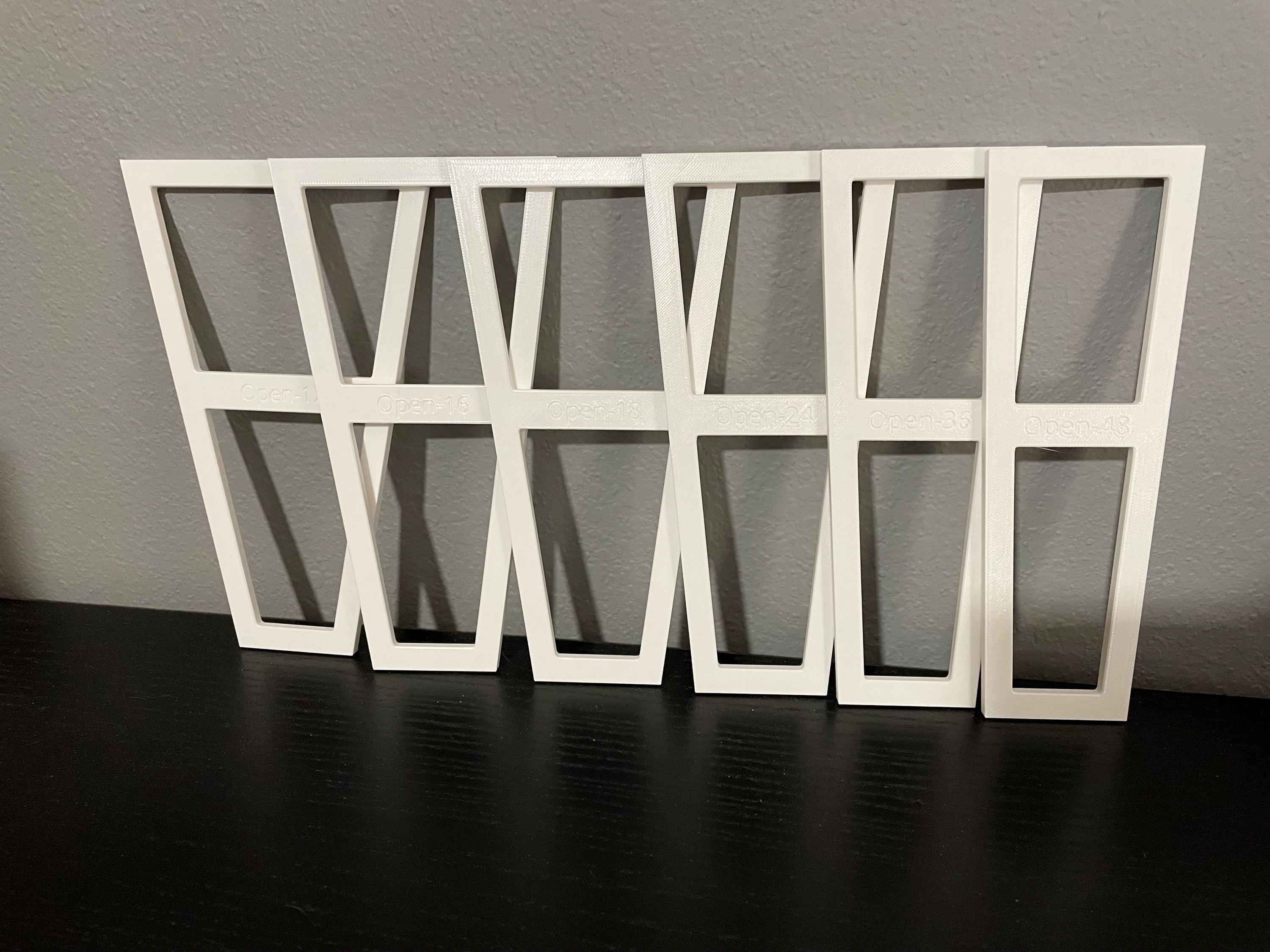 Large Segmented Wedge Template Jig Set / Open and Closed Segment Wedges ...