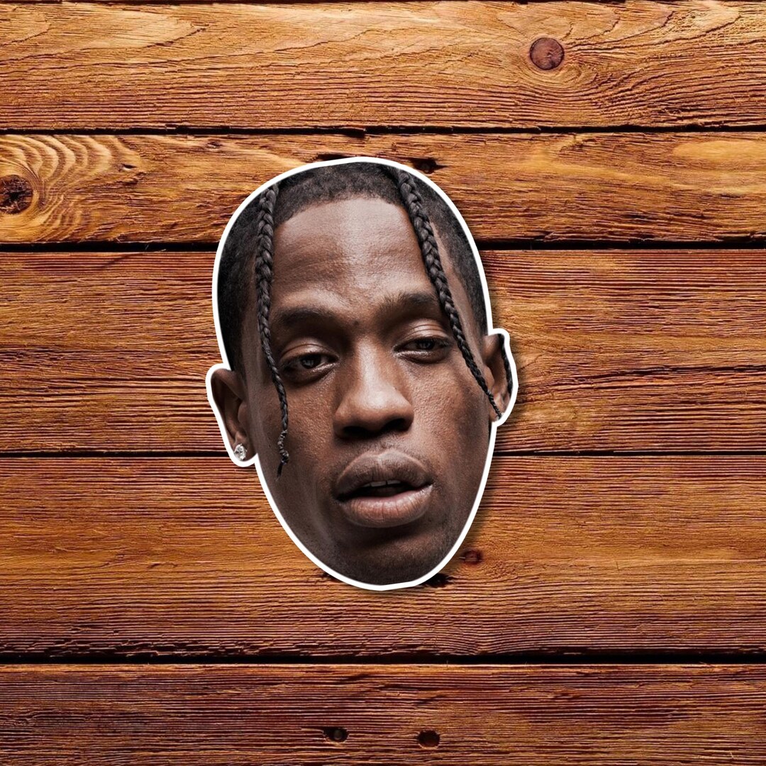 Travis Scott Big Head Sticker – Waterproof Vinyl, Matte Laminated, Rap ...