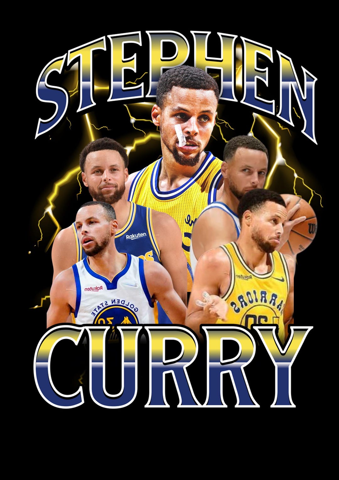 Steph Curry PNG Graphic Design Basketball Art Digital Download NBA ...