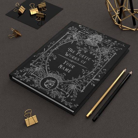 Personalized Poetry Journal, the Poetic Works of [your Name], Vintage ...