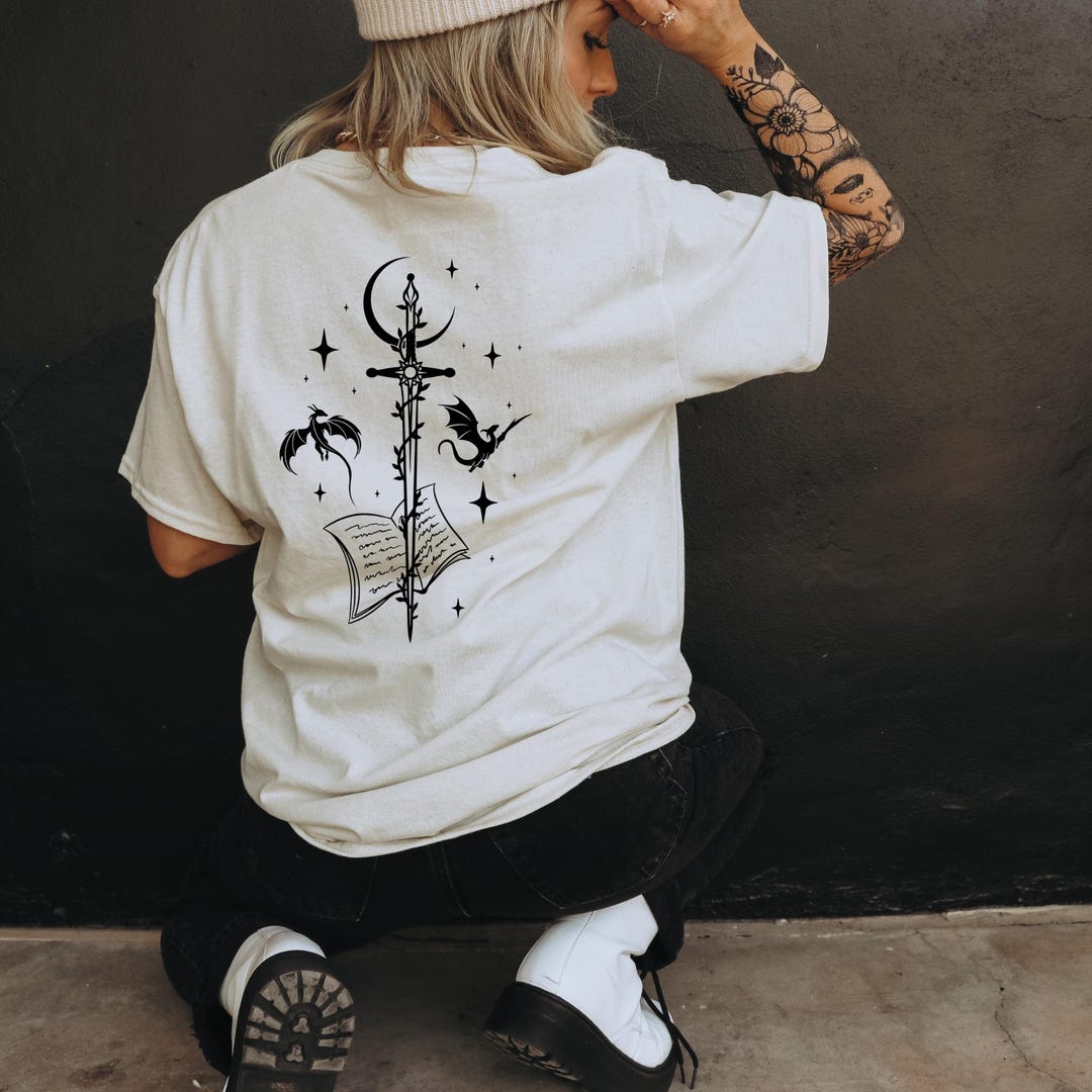 Booktok Merch | Book Gang Softstyle Tee, Book Club Gifts, Dragon Rider ...