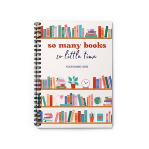 Custom Reading Journal – Book Lover Gift – TBR Log Notebook ...