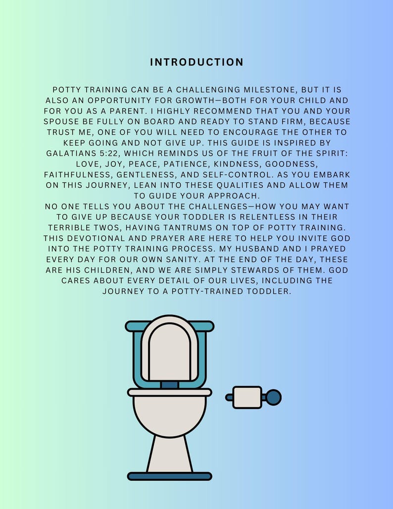 Potty Training Guide - Etsy