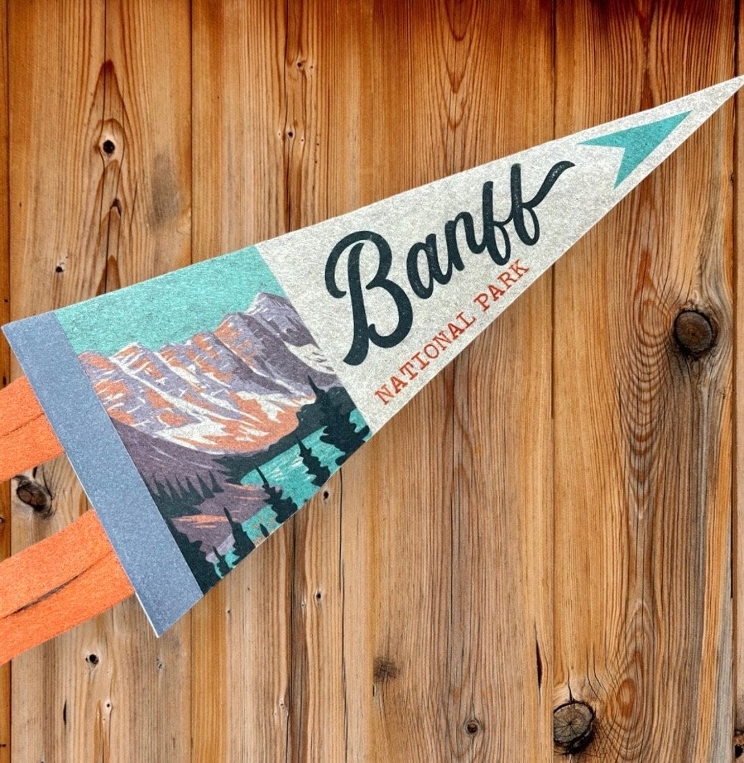 Banff National Park Pennant - Etsy