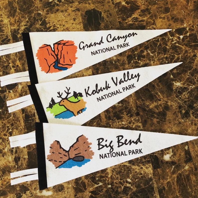 National Park Pennants - Etsy