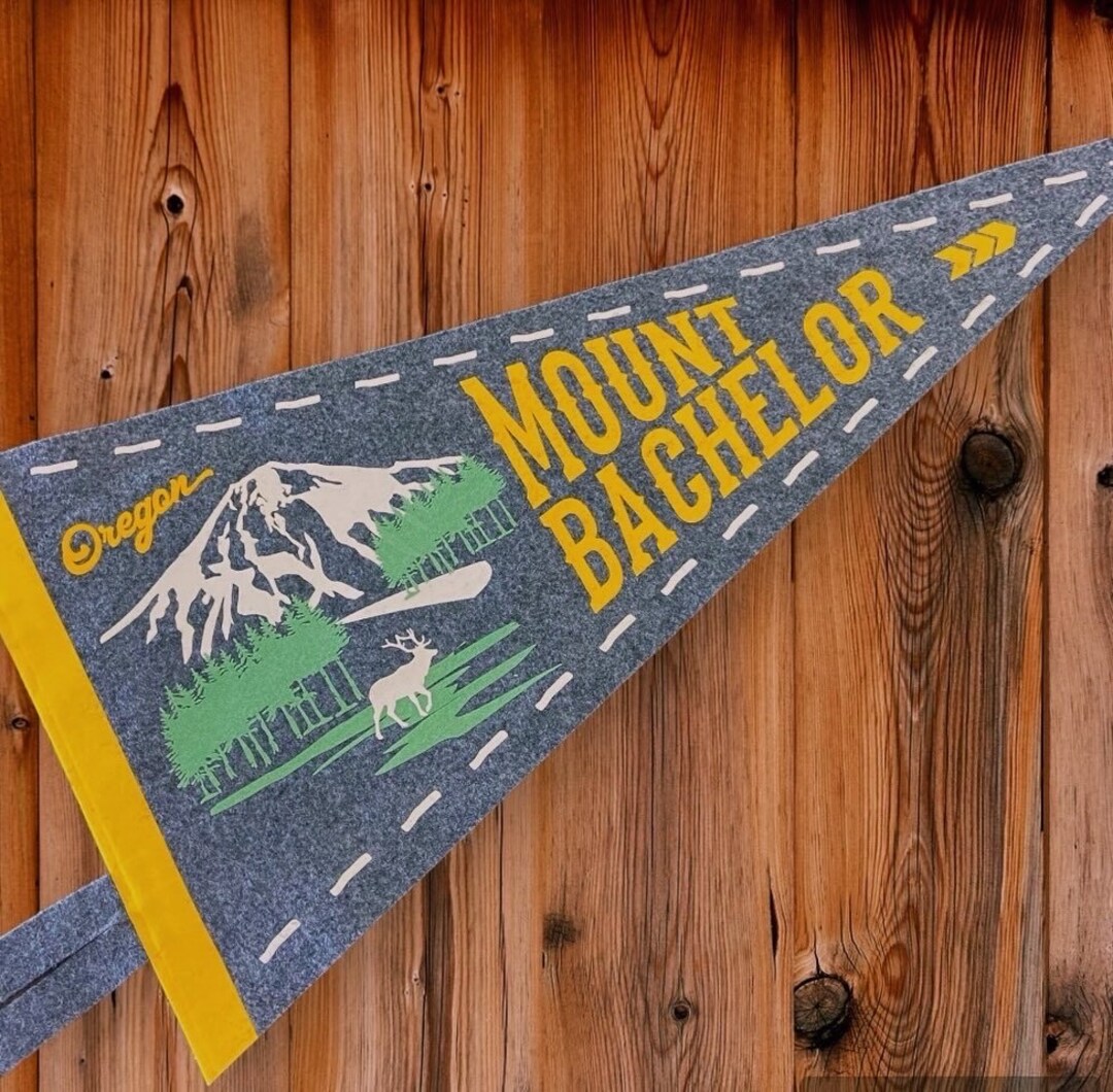 Mount Bachelor Pennant - Etsy