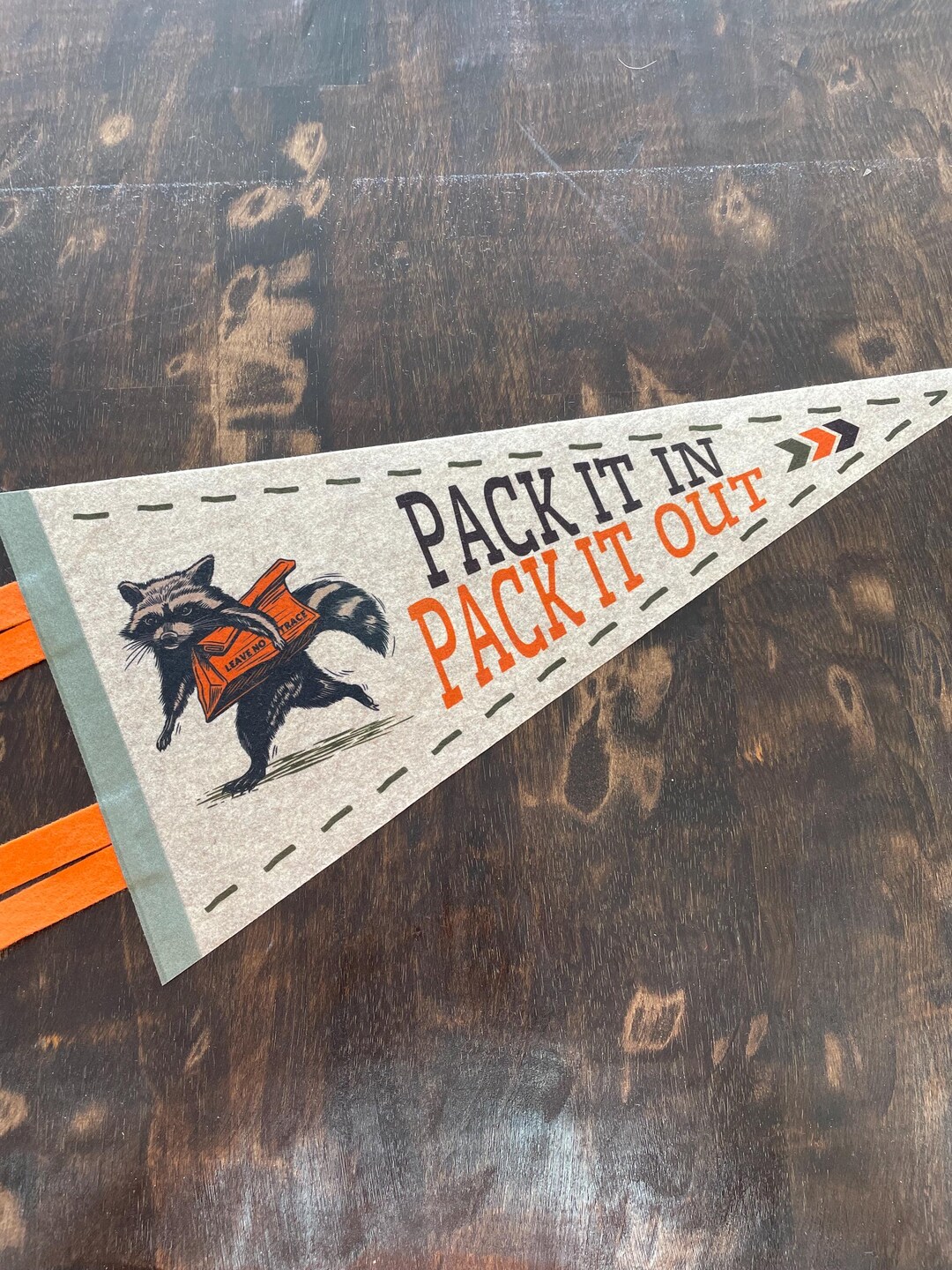 Pack It in Pack It Out Pennant - Etsy