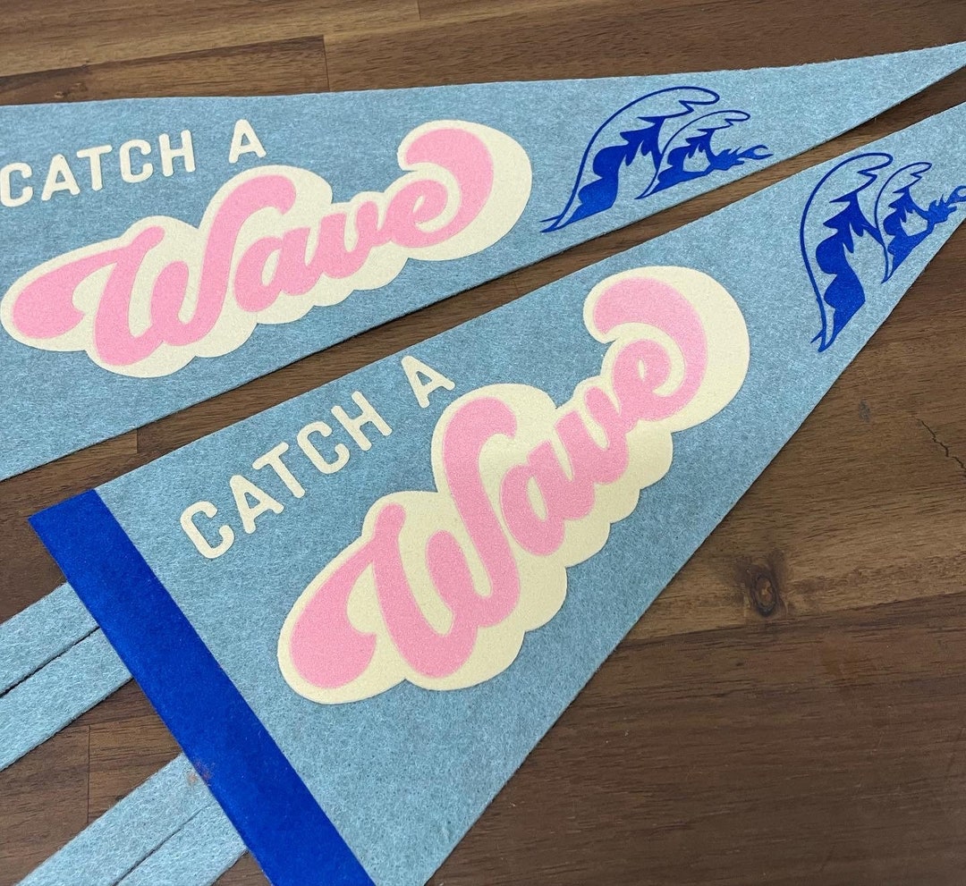 Catch a Wave Pennant - Etsy