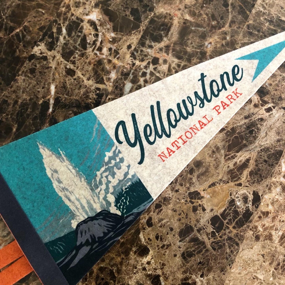 Yellowstone National Park Pennant - Etsy