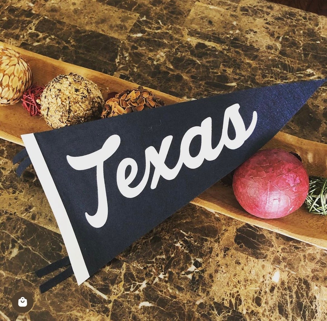 Texas Pennant - Etsy