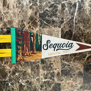 Sequoia National Park Pennant - Etsy