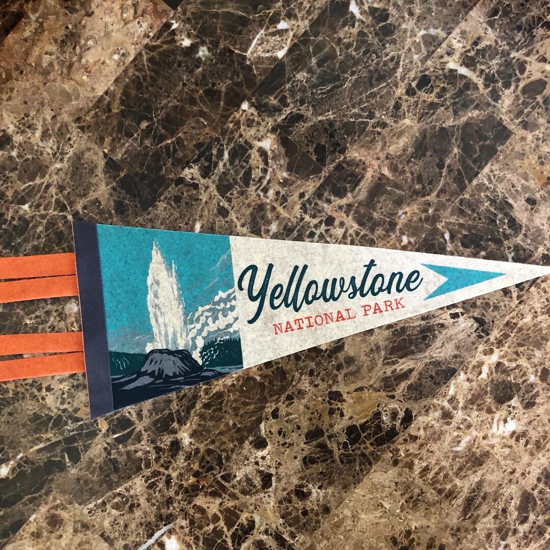 Yellowstone National Park Pennant - Etsy