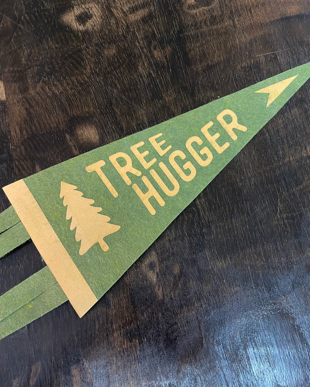 Tree Hugger Pennant - Etsy
