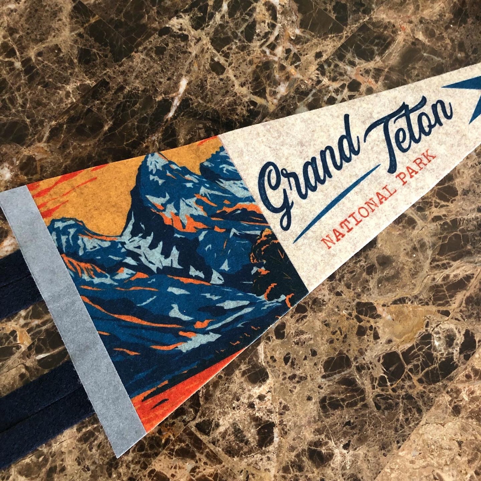 Grand Teton National Park Pennant - Etsy