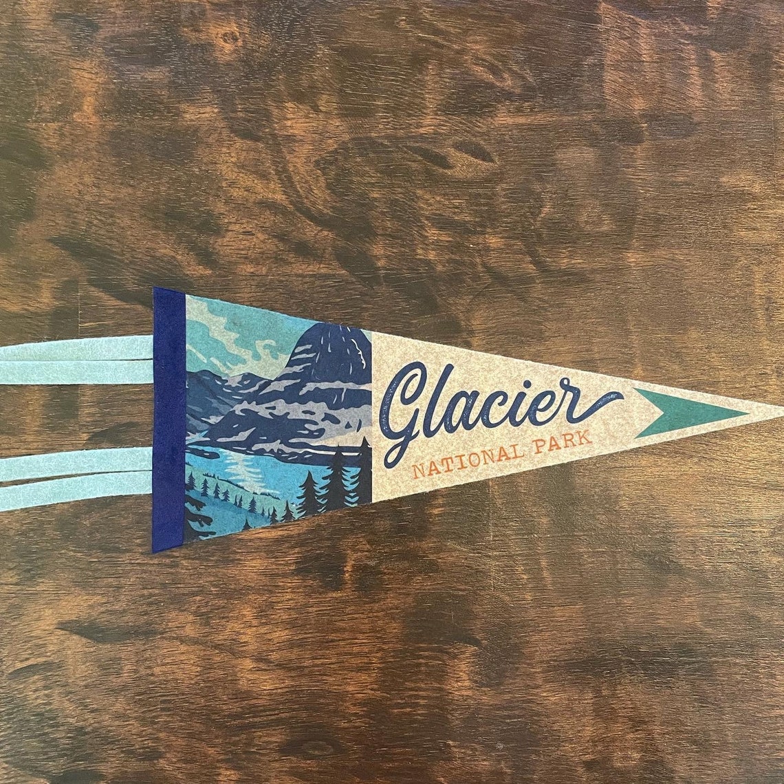 Glacier National Park Pennant - Etsy