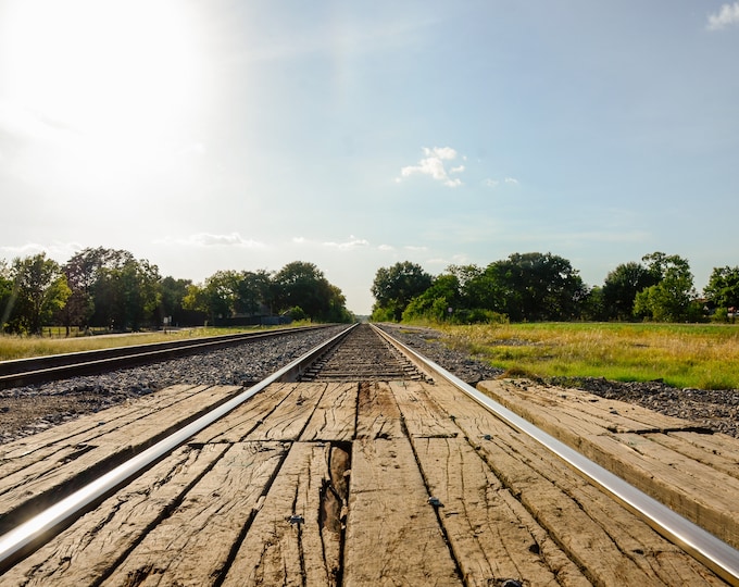 Train Printable - Railroad Track - Printable Train Track -black White ...