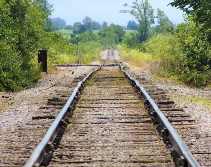 Train Printable - Railroad Track - Printable Train Track -black White ...