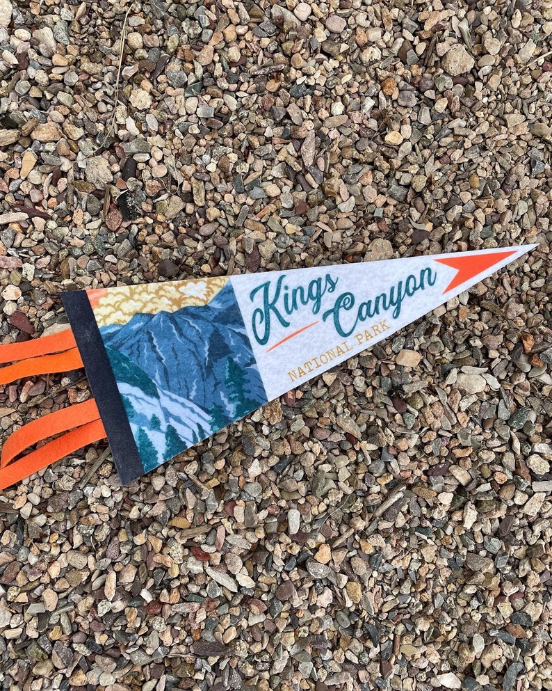 Kings Canyon National Park Pennant - Etsy