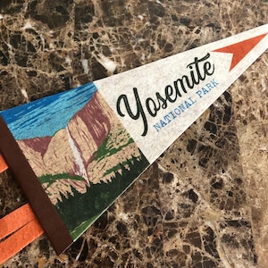 Yosemite National Park Pennant - Etsy