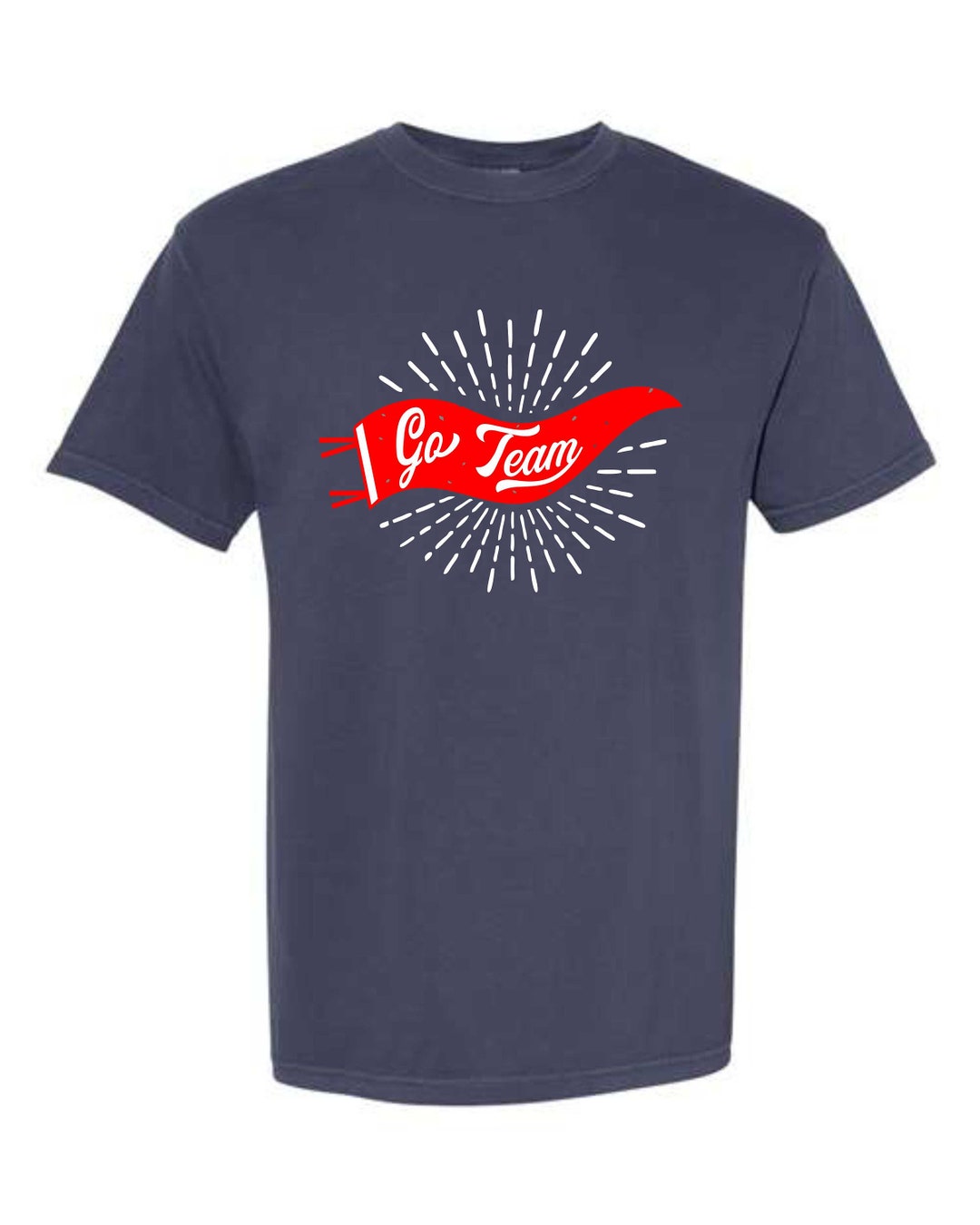 Team Pennant Tshirt - Etsy