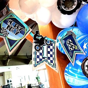 Customizable Dirt Bike Birthday Banner - Etsy