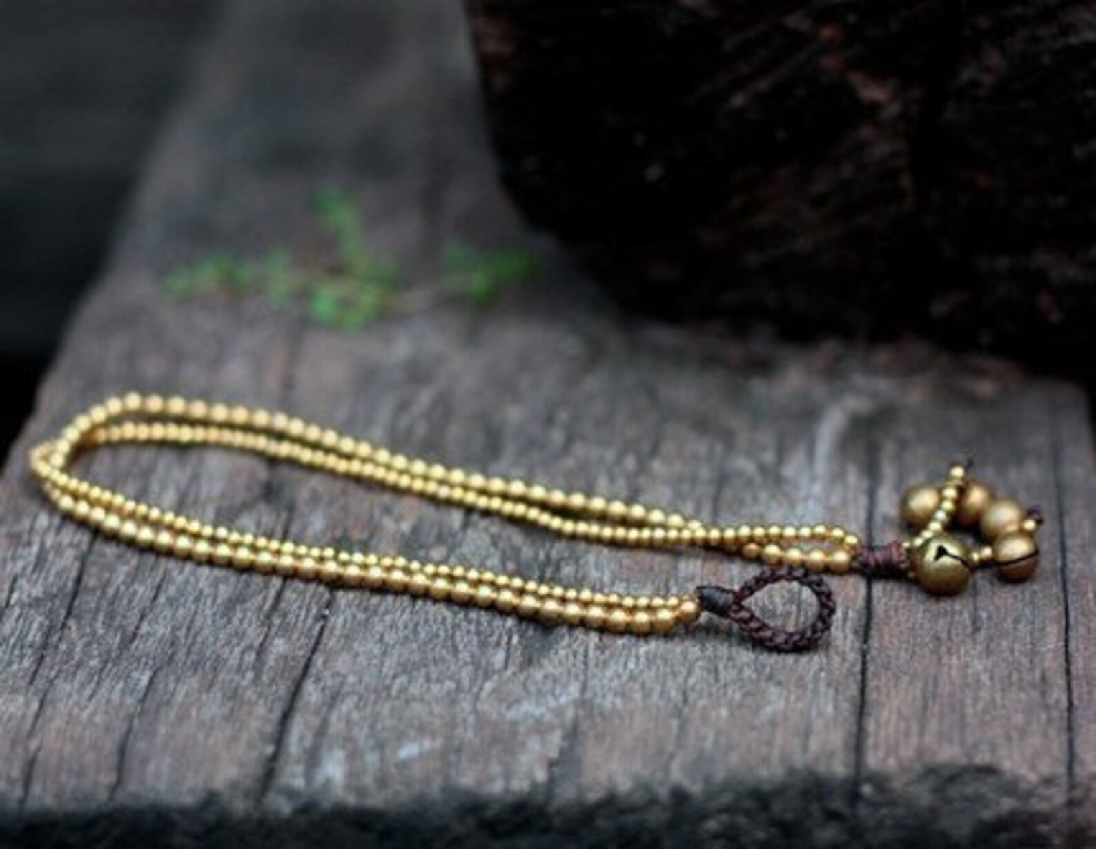 Double Brass Chains Anklet Simple Brass Bracelet for Her - Etsy