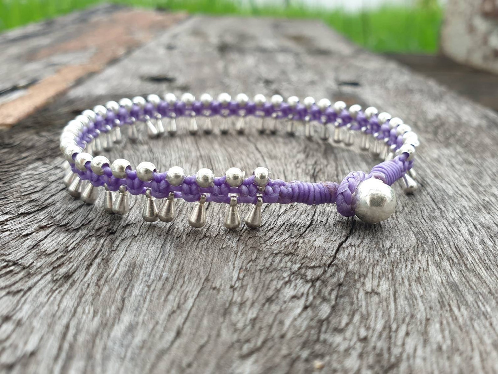 Water Drop Silver Beaded Bracelet Teardrop Bracelet Women - Etsy