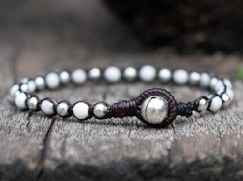 One Line Beaded Silver Bracelet Simple Beaded Bracelet Women - Etsy