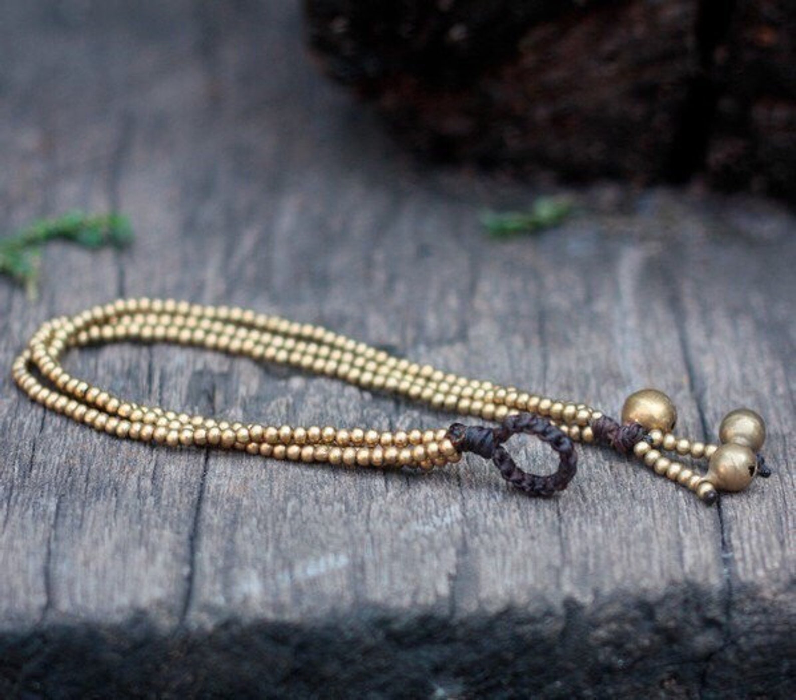 Triple Brass Chains Unisex Anklet or Bracelet - Etsy