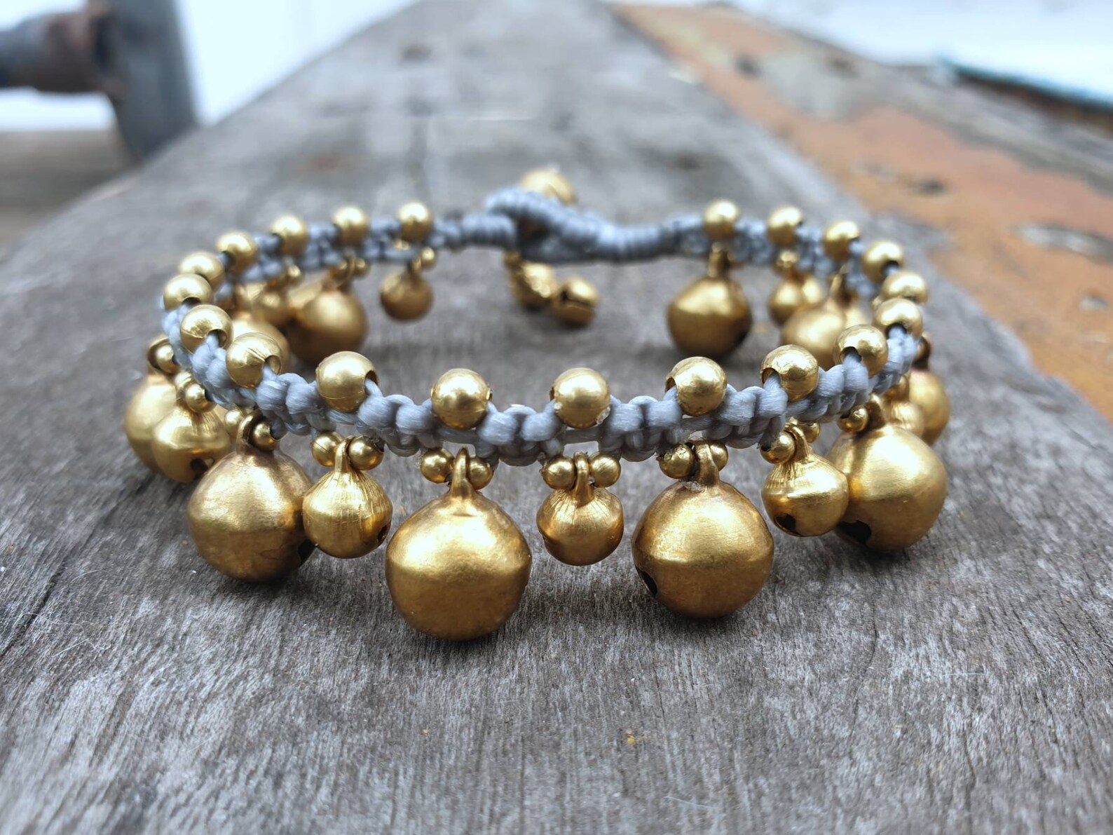 Jingling Brass Bell Anklet or Bracelet Hippie Women Anklet | Etsy