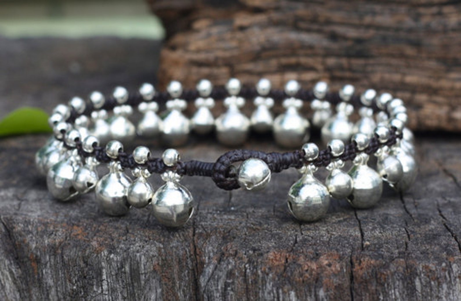 Jingling Silver Bell Anklet Hippie Anklet Wedding Women | Etsy