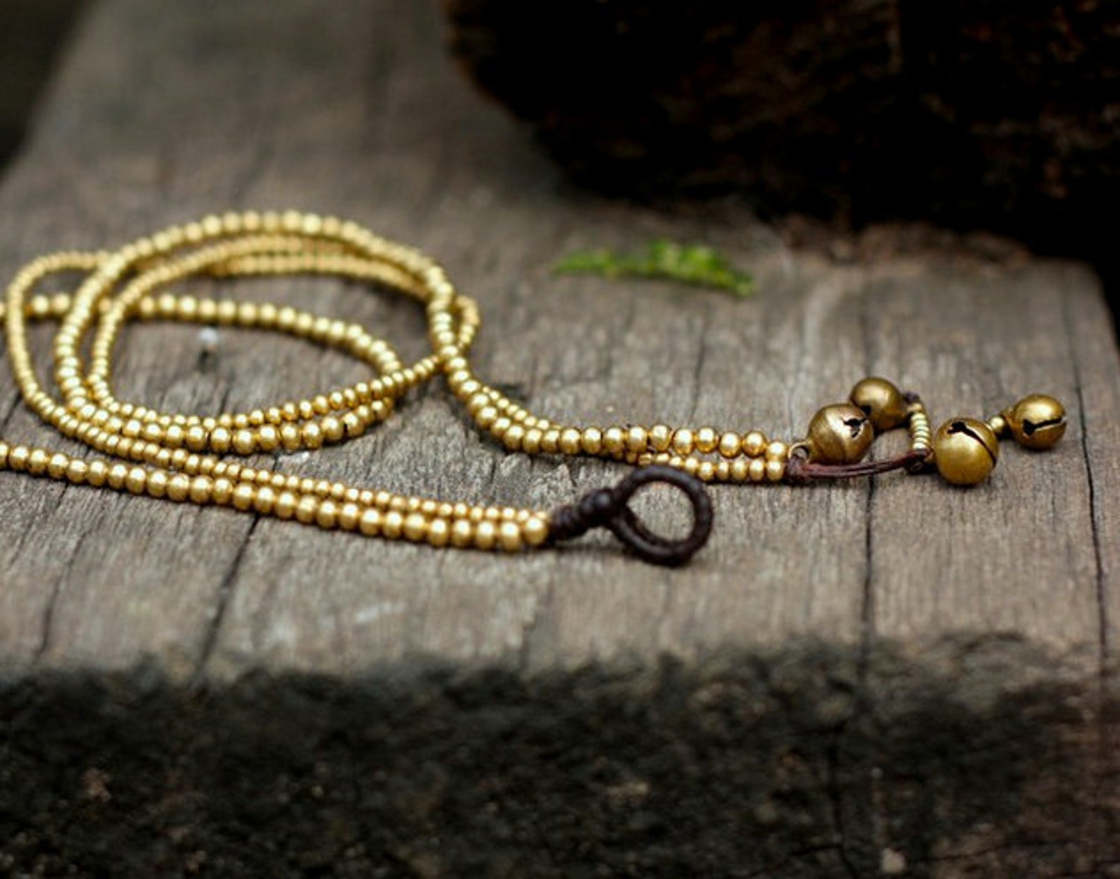 Double Brass Chain Women Necklace - Etsy