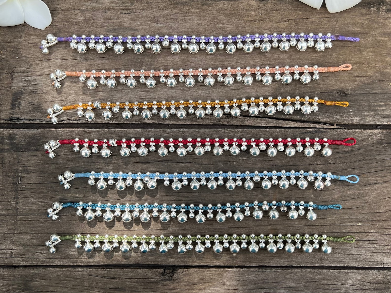 Jingling Silver Bell Anklet Hippie Anklet Wedding Women - Etsy