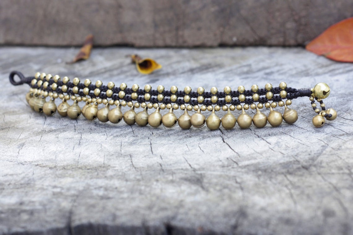 Brass Bells Dangle Bracelet Women Bracelet Hippie Bells - Etsy