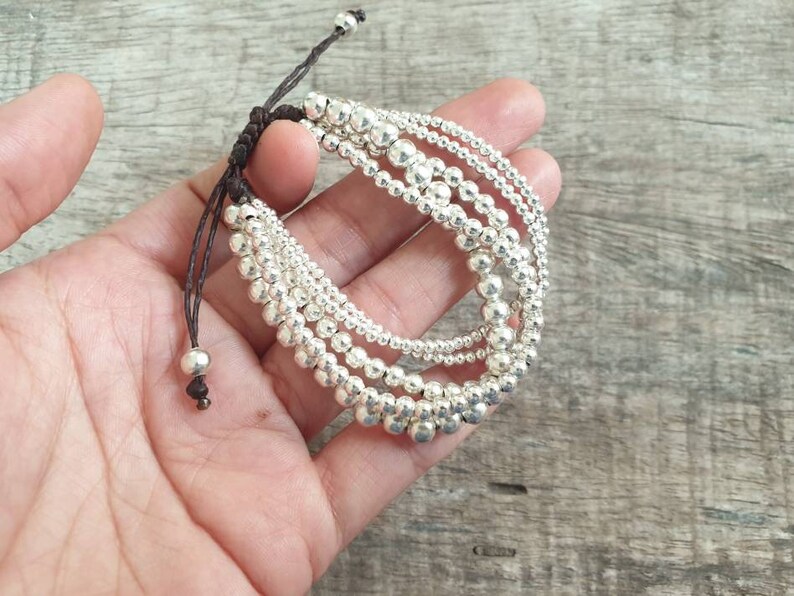 Multi Strand Mix Brass Chain Adjustable Bracelet Anklet, Women Hippie ...