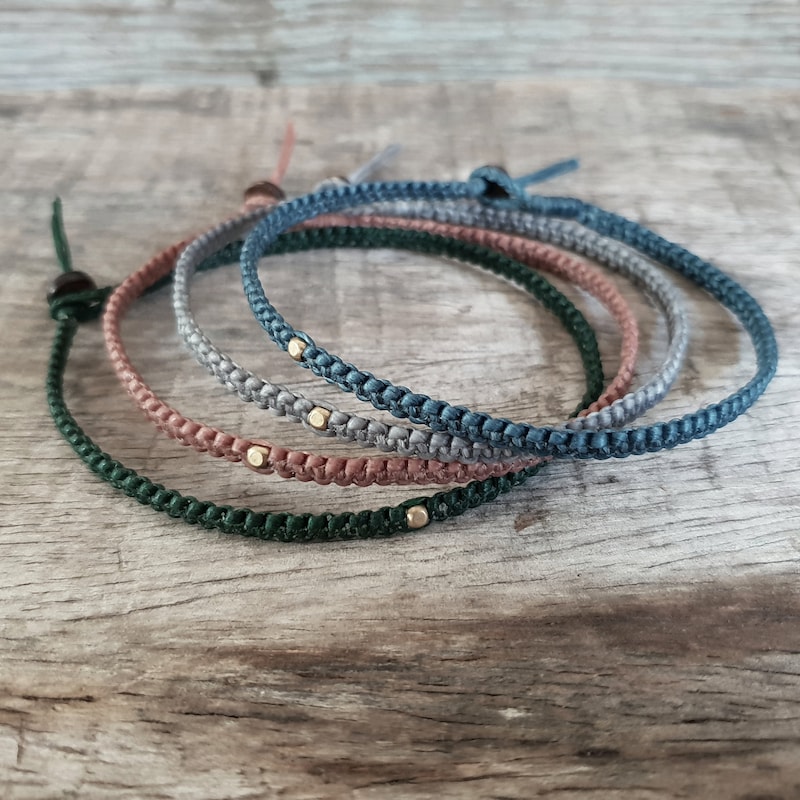 Square Knot Bracelet - Etsy