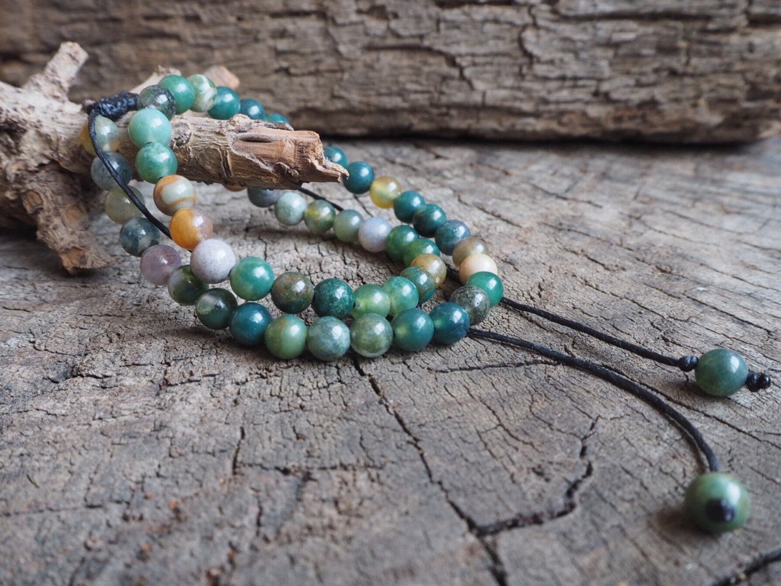 Adjustable Fancy Jasper Indian Agate Beaded Necklace Fancy | Etsy